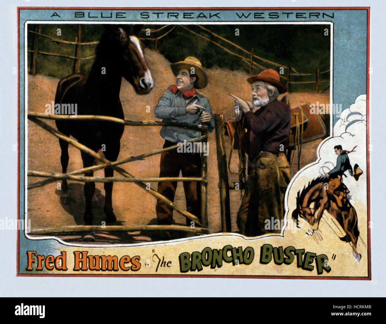 THE BRONCHO BUSTER, US lobbycard, from left: Fred Humes, Buck Connors ...