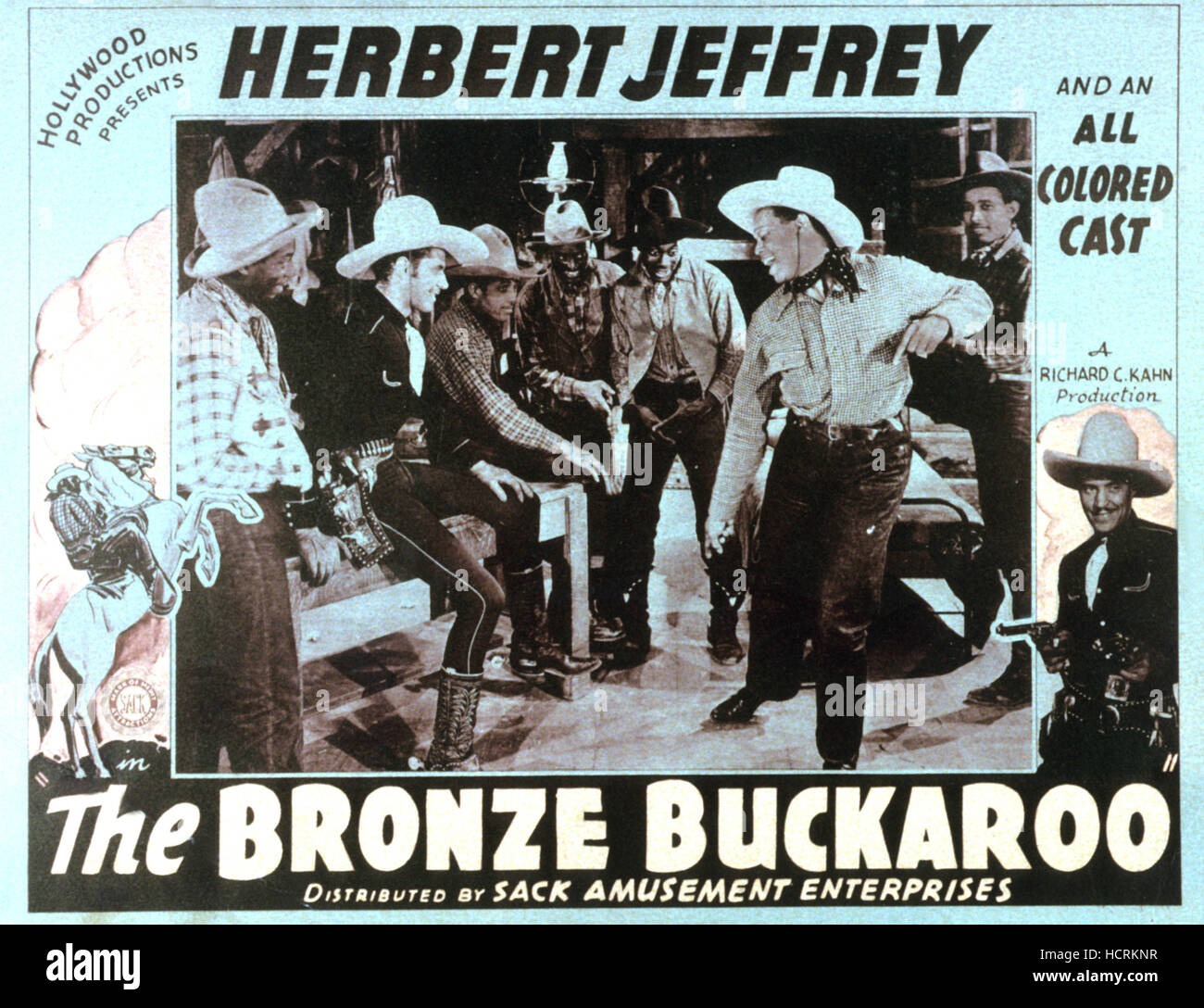 THE BRONZE BUCKAROO, seated 2rd from left and right border: Herb ...