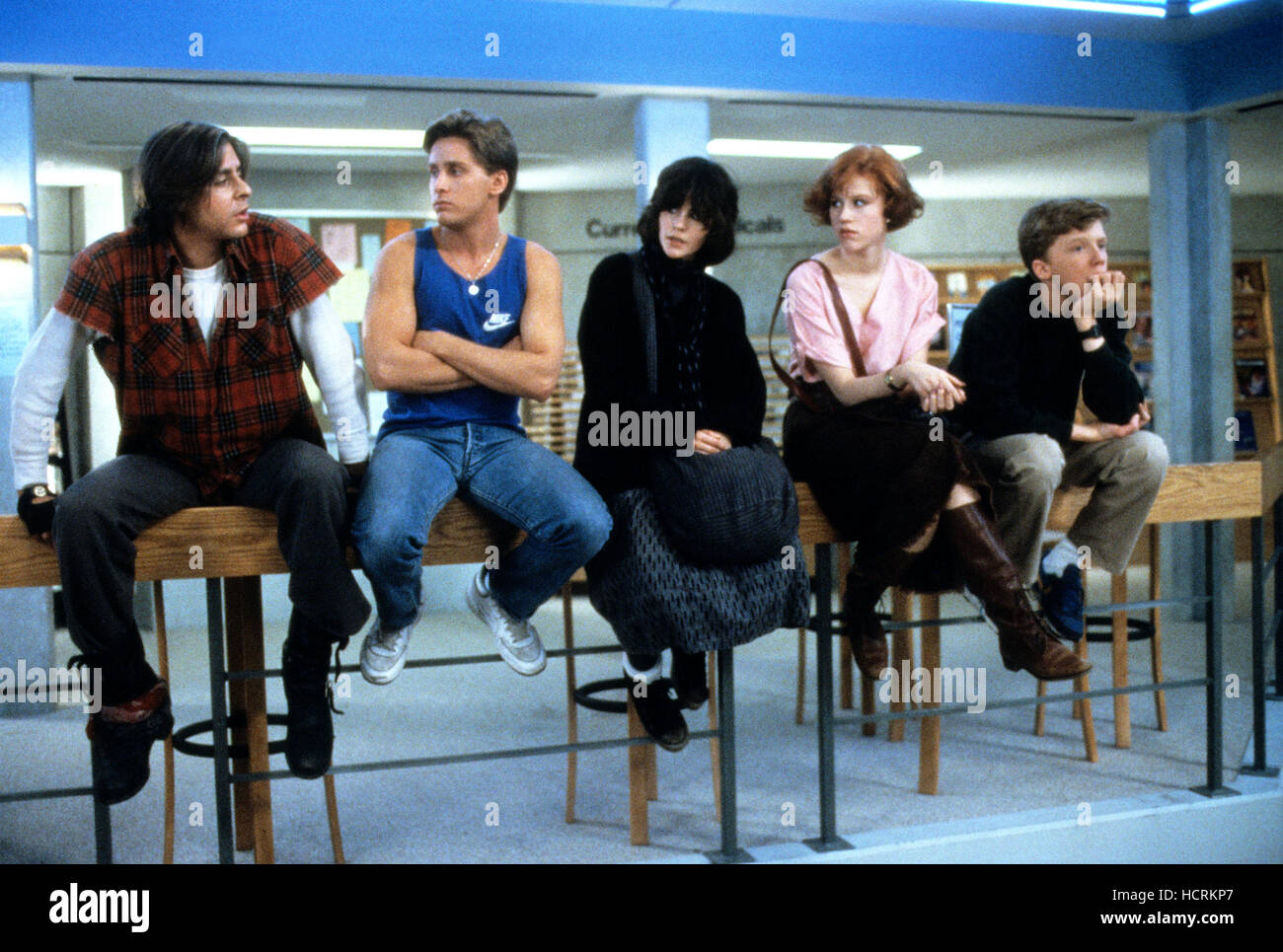 THE BREAKFAST CLUB, Judd Nelson, Emilio Estevez, Ally Sheedy, Molly ...