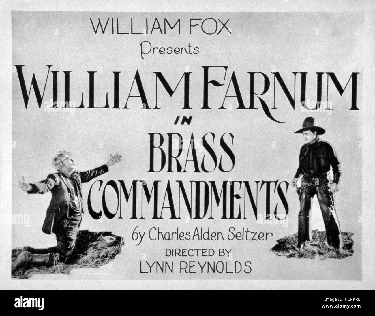 BRASS COMMANDMENTS, William Farnum (right), US poster, 1923, TM ...