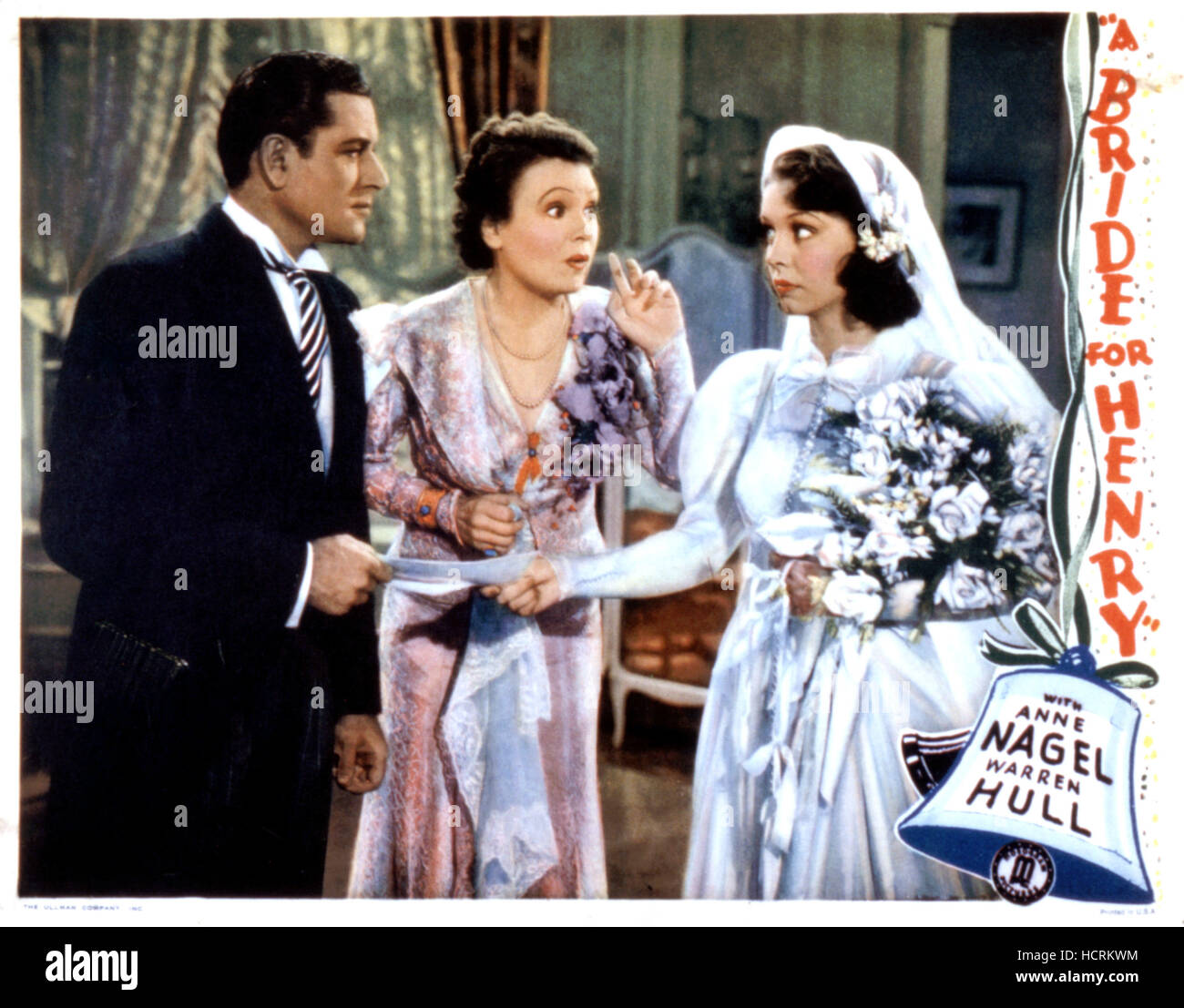 A BRIDE FOR HENRY, Warren Hull, Betsy Ross Clarke, Anne Nagel, 1937 ...