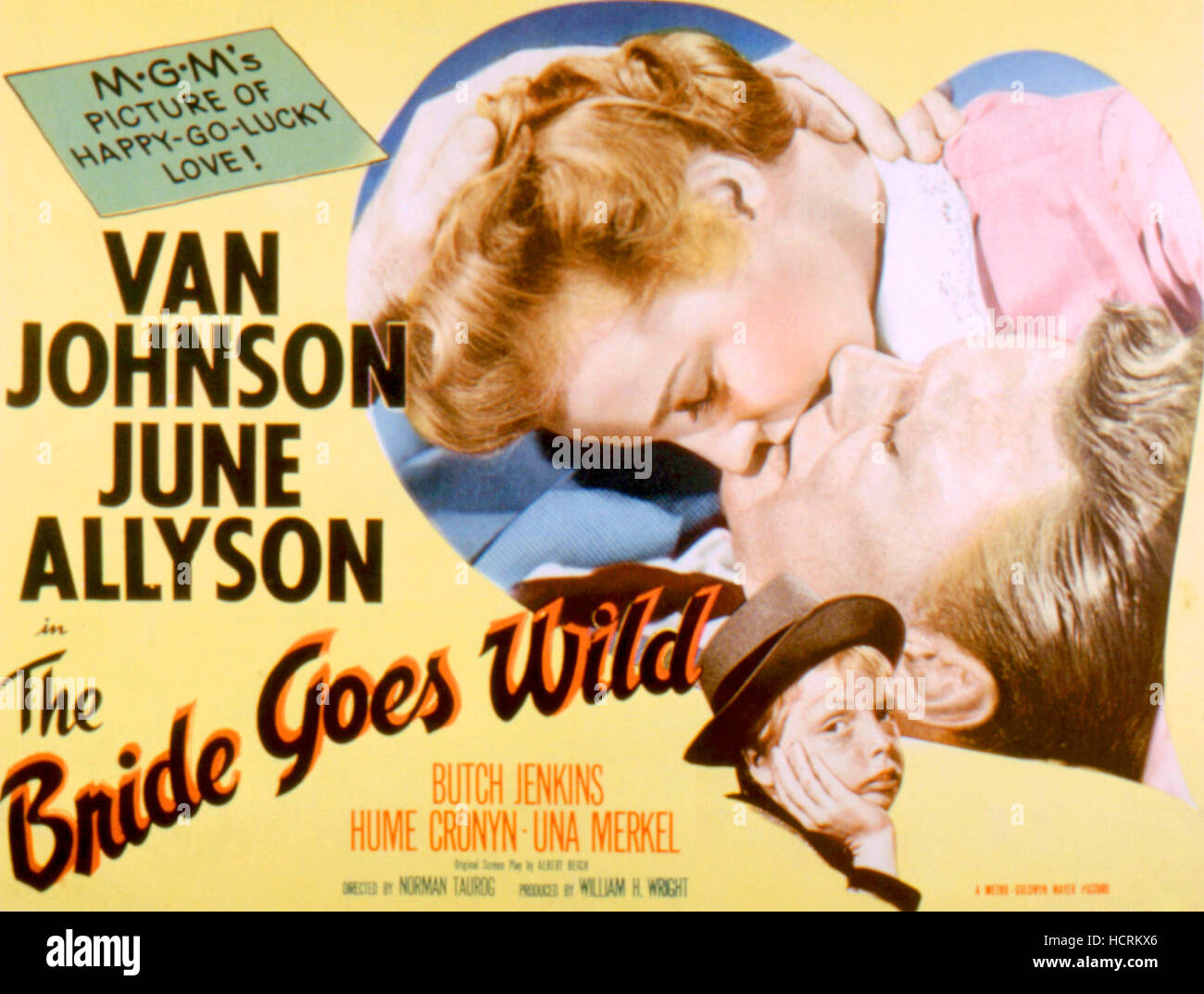 THE BRIDE GOES WILD, June Allyson, Van Johnson, Jackie Jenkins, 1948 ...