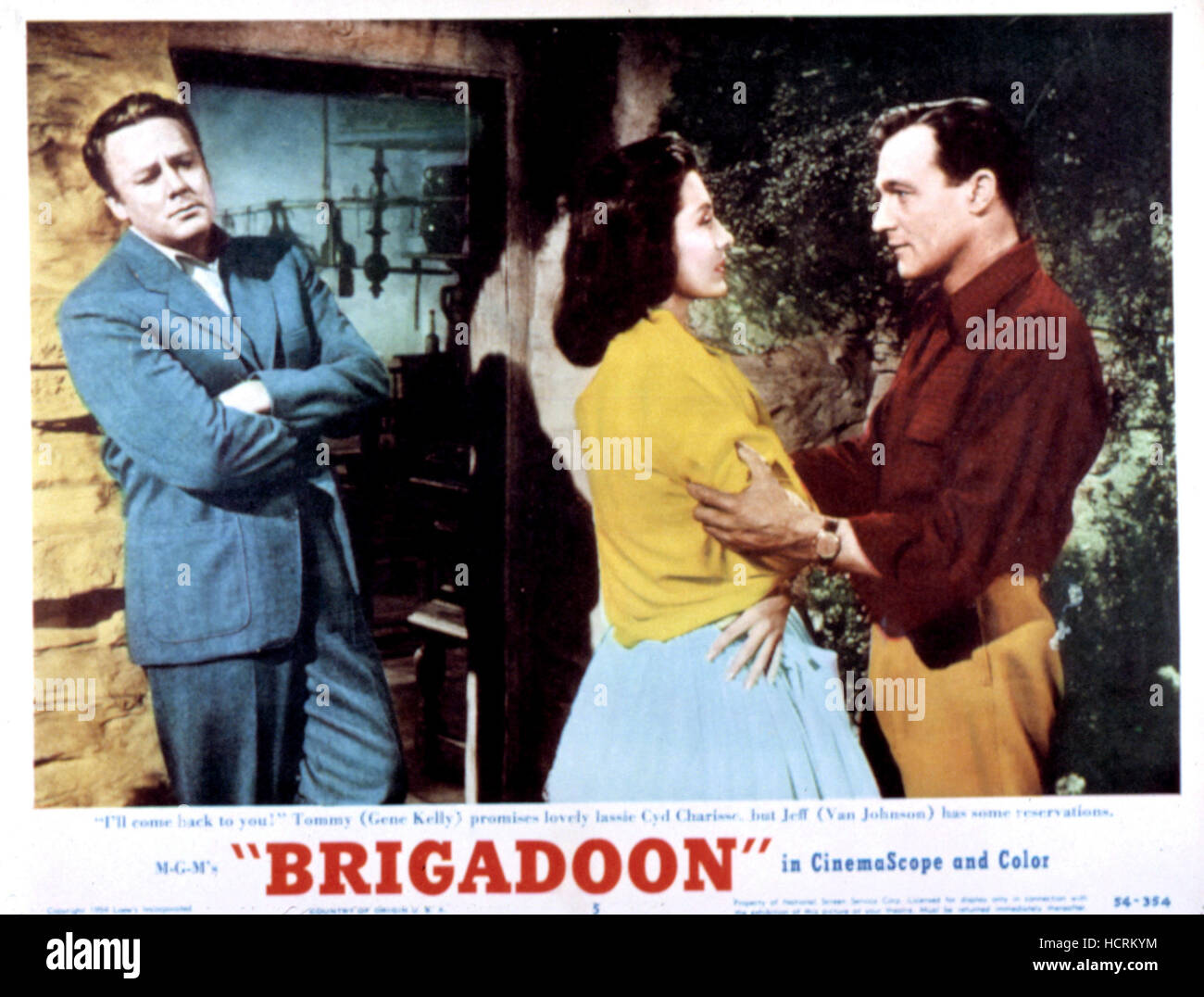 BRIGADOON, Van Johnson, Cyd Charisse, Gene Kelly, 1954 Stock Photo - Alamy