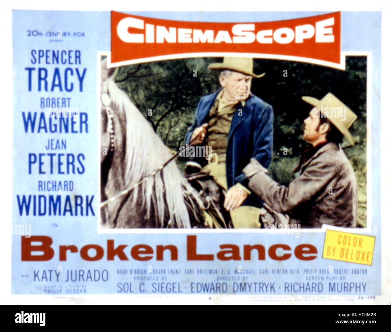 BROKEN LANCE, Spencer Tracy, Robert Wagner, 1954, TM and Copyright (c ...