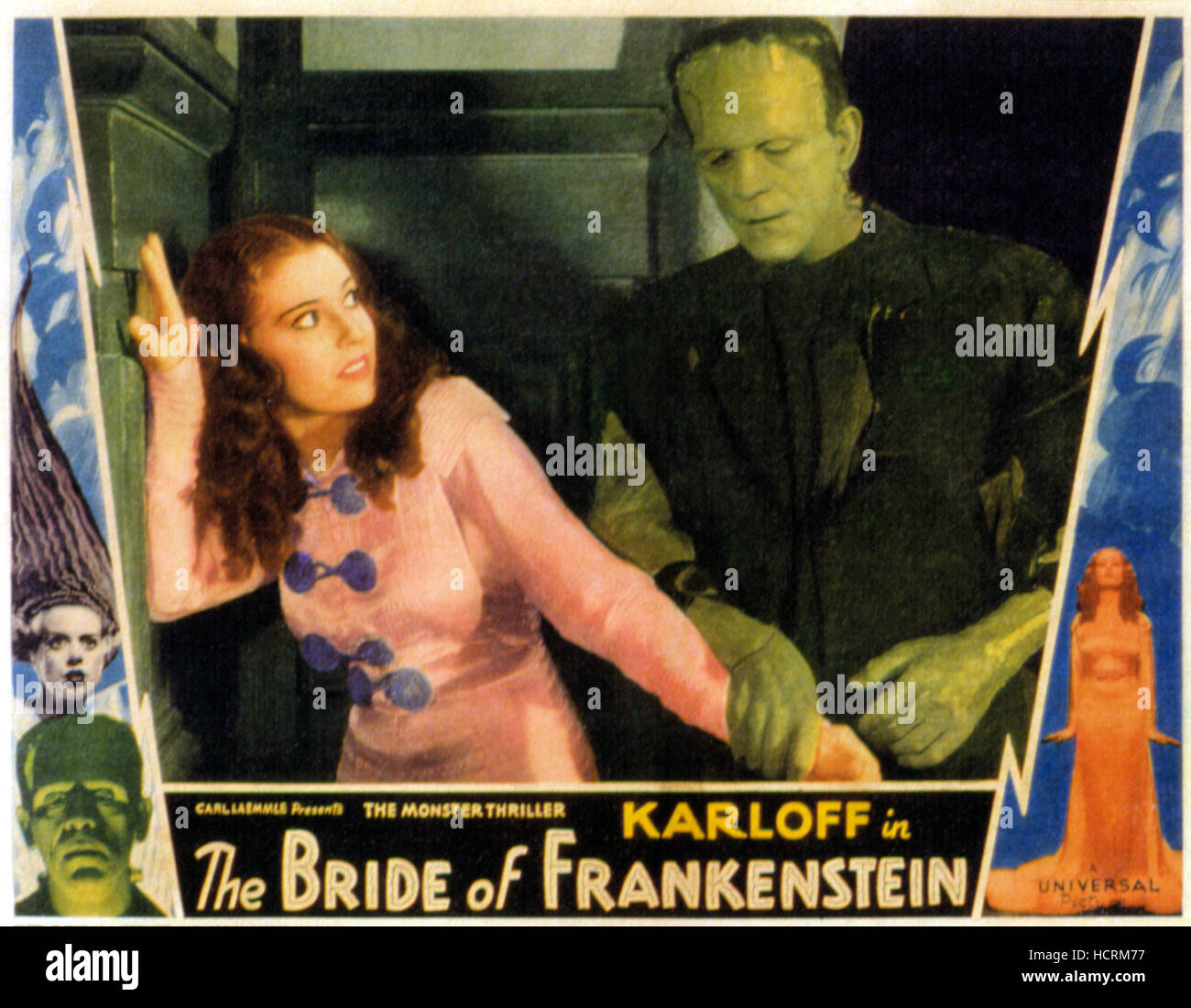 BRIDE OF FRANKENSTEIN, Valerie Hobson, Boris Karloff, 1935 Stock Photo ...
