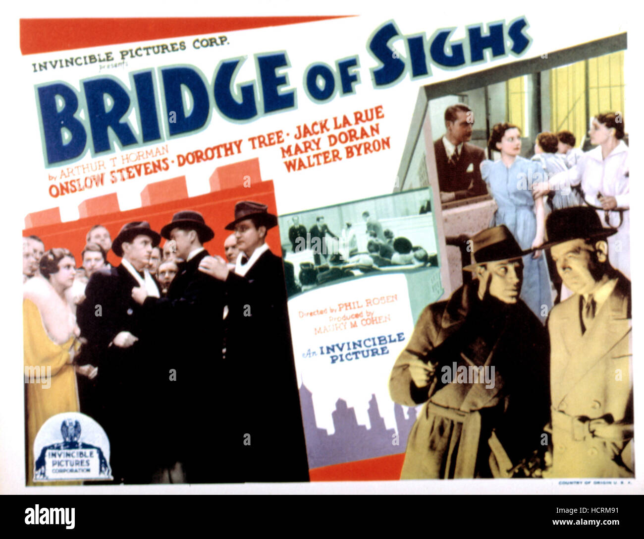 THE BRIDGE OF SIGHS, Walter Byron, Onslow Stevens, Dorothy Tree, 1936 ...