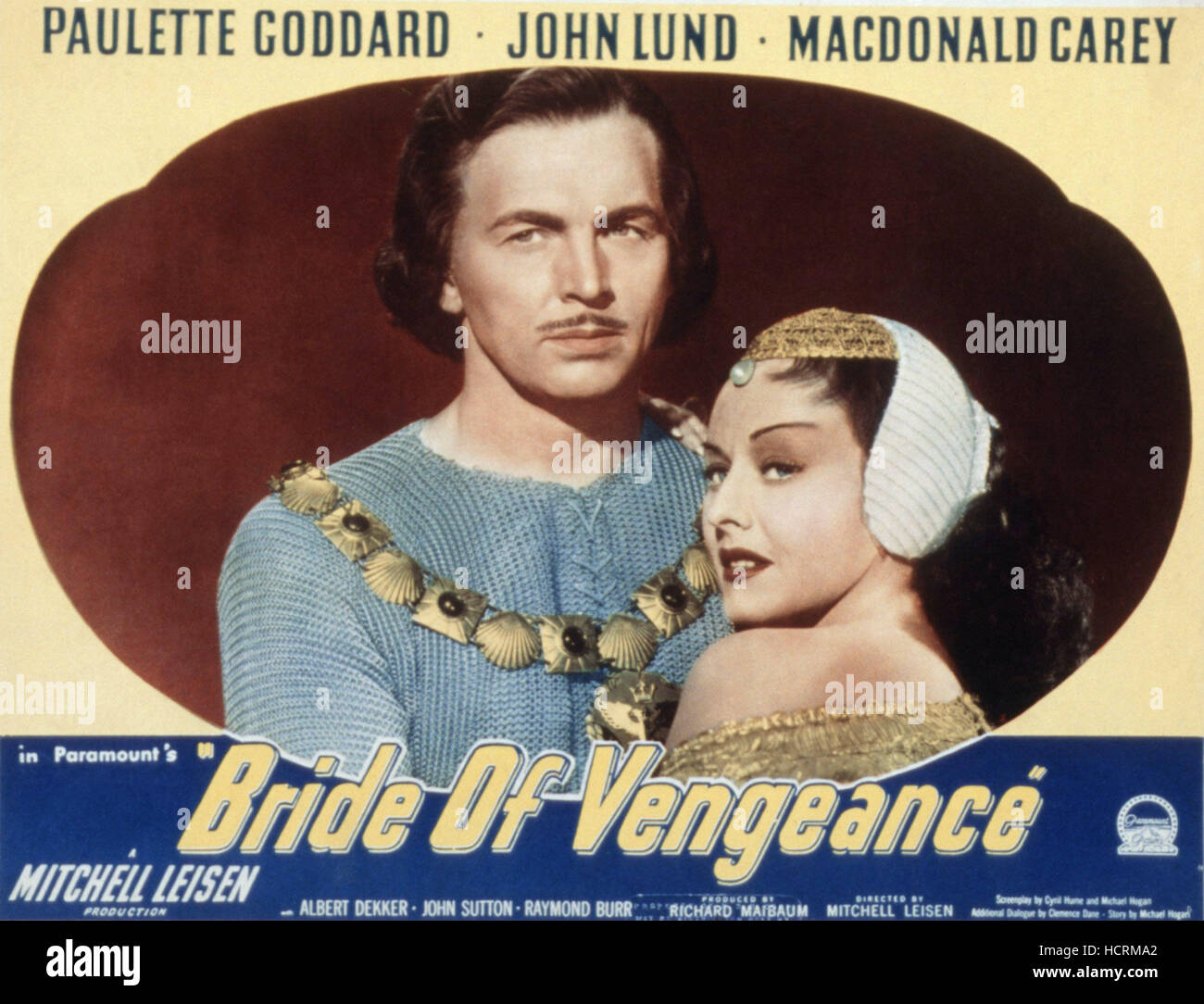 BRIDE OF VENGEANCE, John Lund, Paulette Goddard, 1949 Stock Photo - Alamy