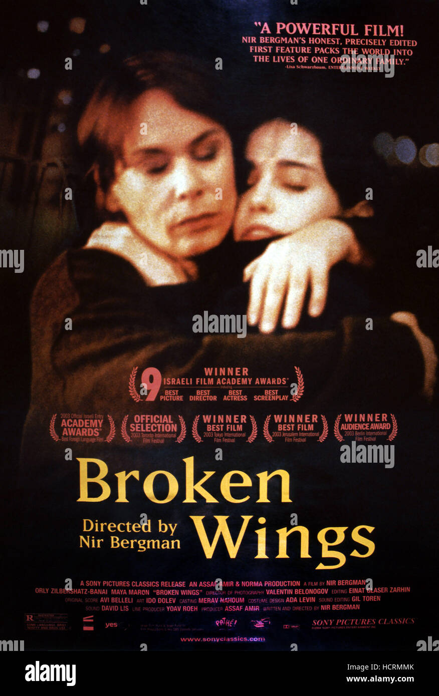 BROKEN WINGS, (aka KNAFAYIM SHVUROT), US poster, from left: Orly ...