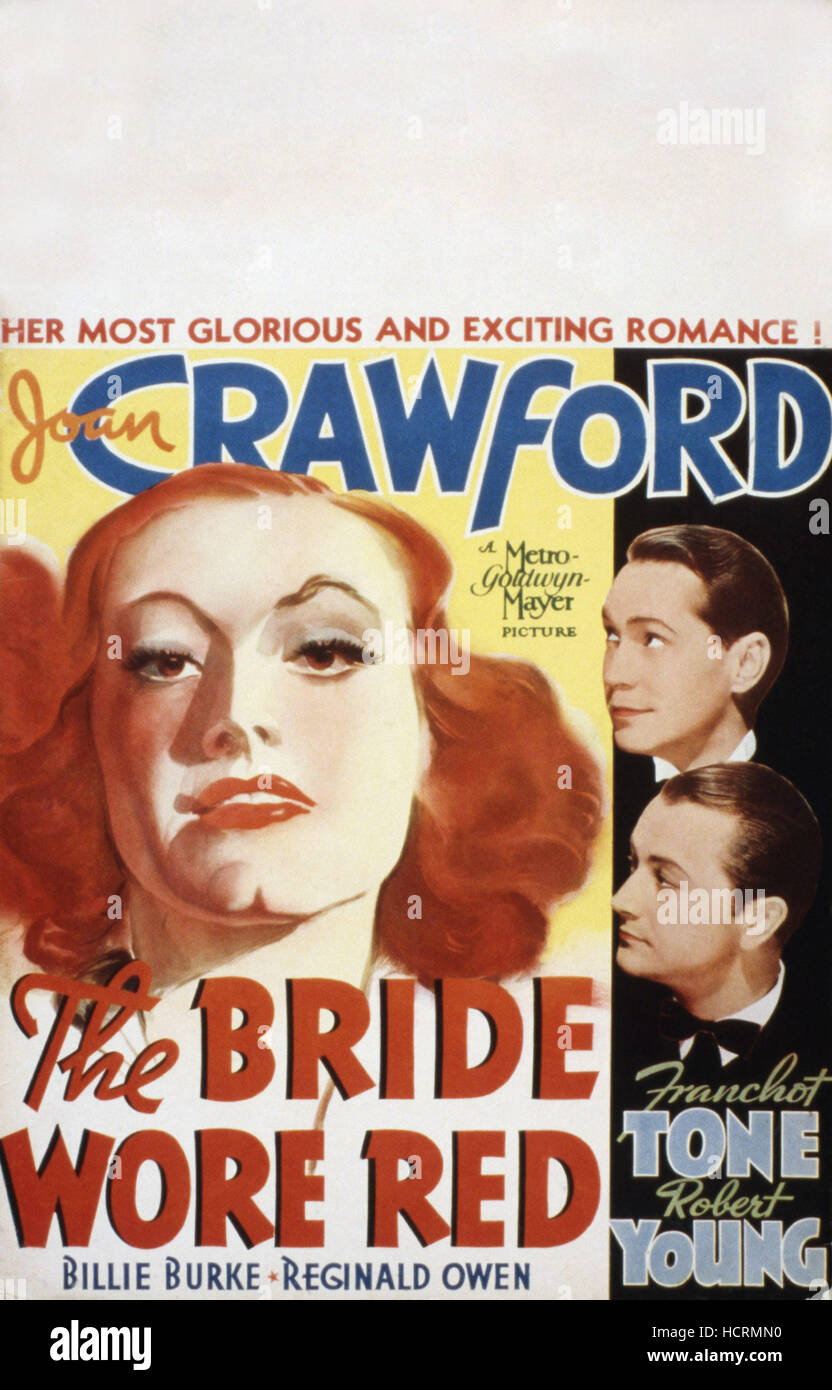 THE BRIDE WORE RED, Joan Crawford, Robert Young, Franchot Tone, 1937 ...
