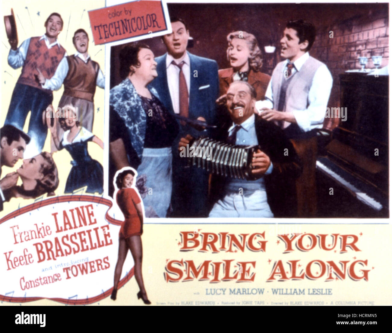 BRING YOUR SMILE ALONG, Keefe Brasselle, Frankie Laine, Constance ...