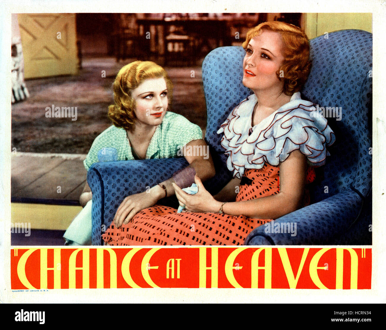 CHANCE AT HEAVEN, Ginger Rogers, Marian Nixon, 1933 Stock Photo - Alamy
