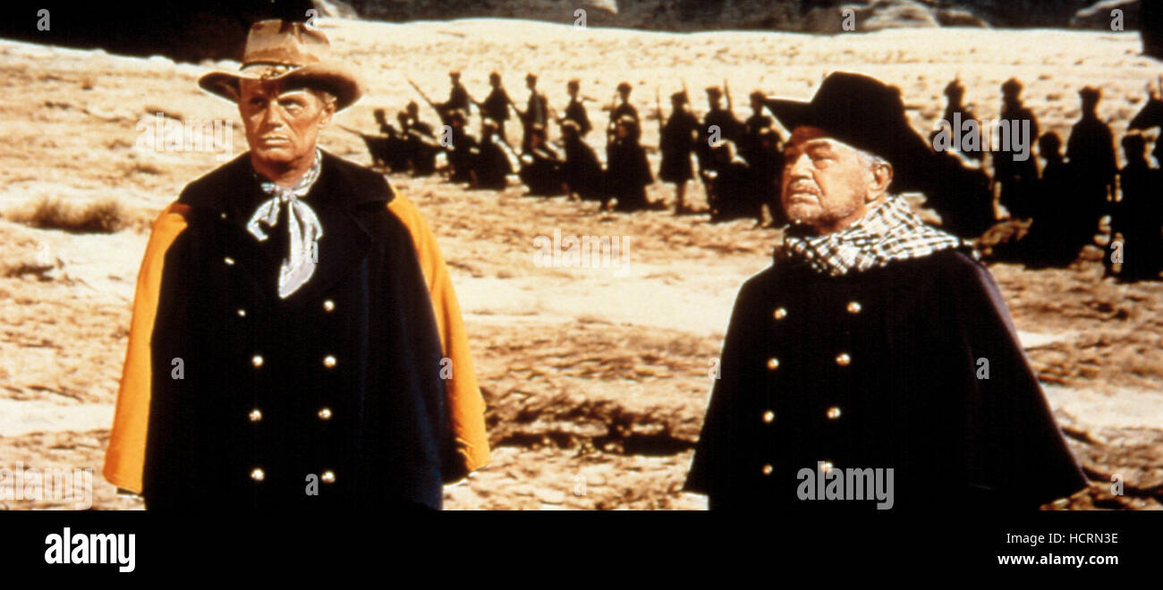 CHEYENNE AUTUMN, Richard Widmark, Edward G. Robinson, 1964 Stock Photo ...