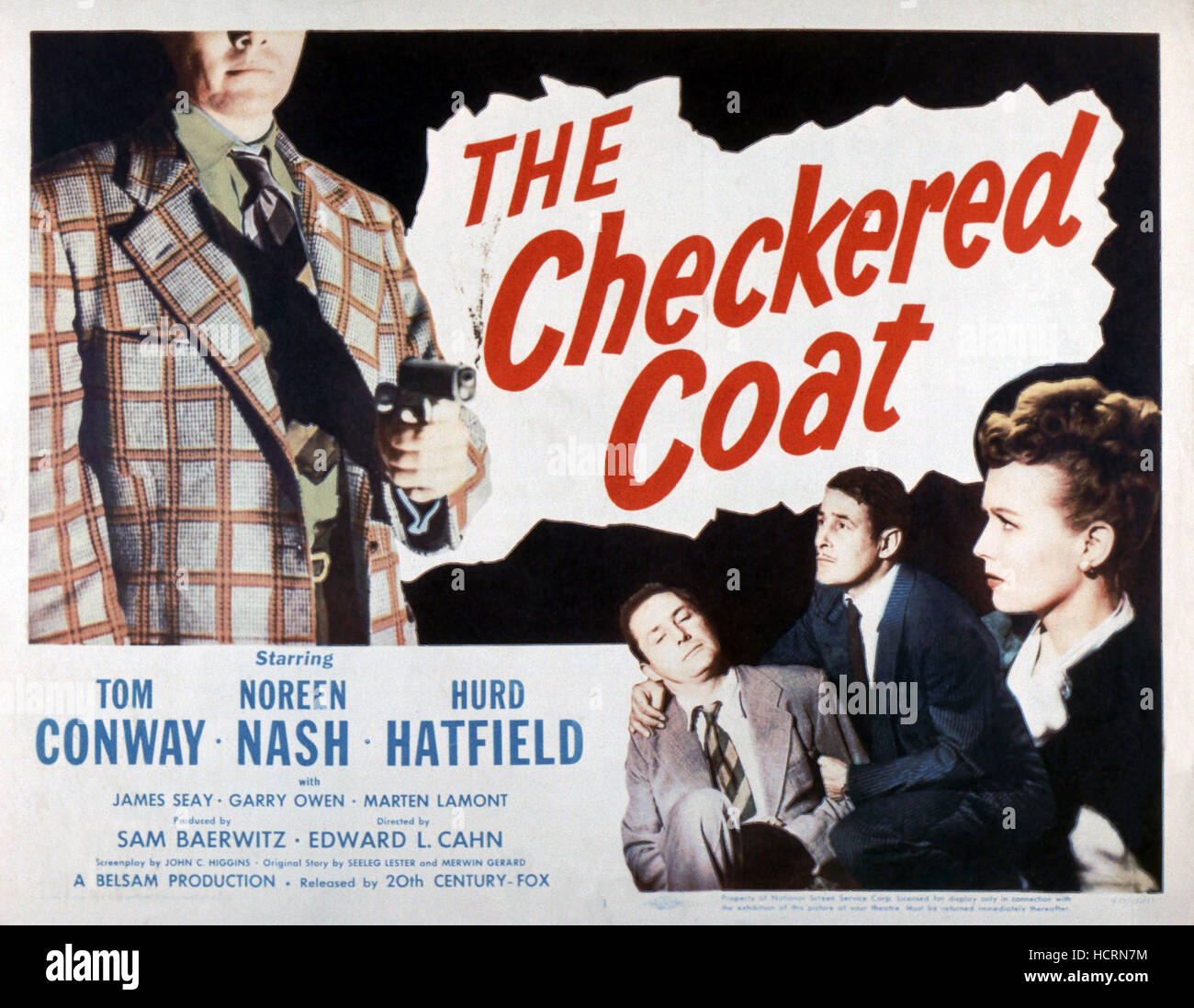 THE CHECKERED COAT, Hurd Hatfield (top left), Tom Conway (second right ...