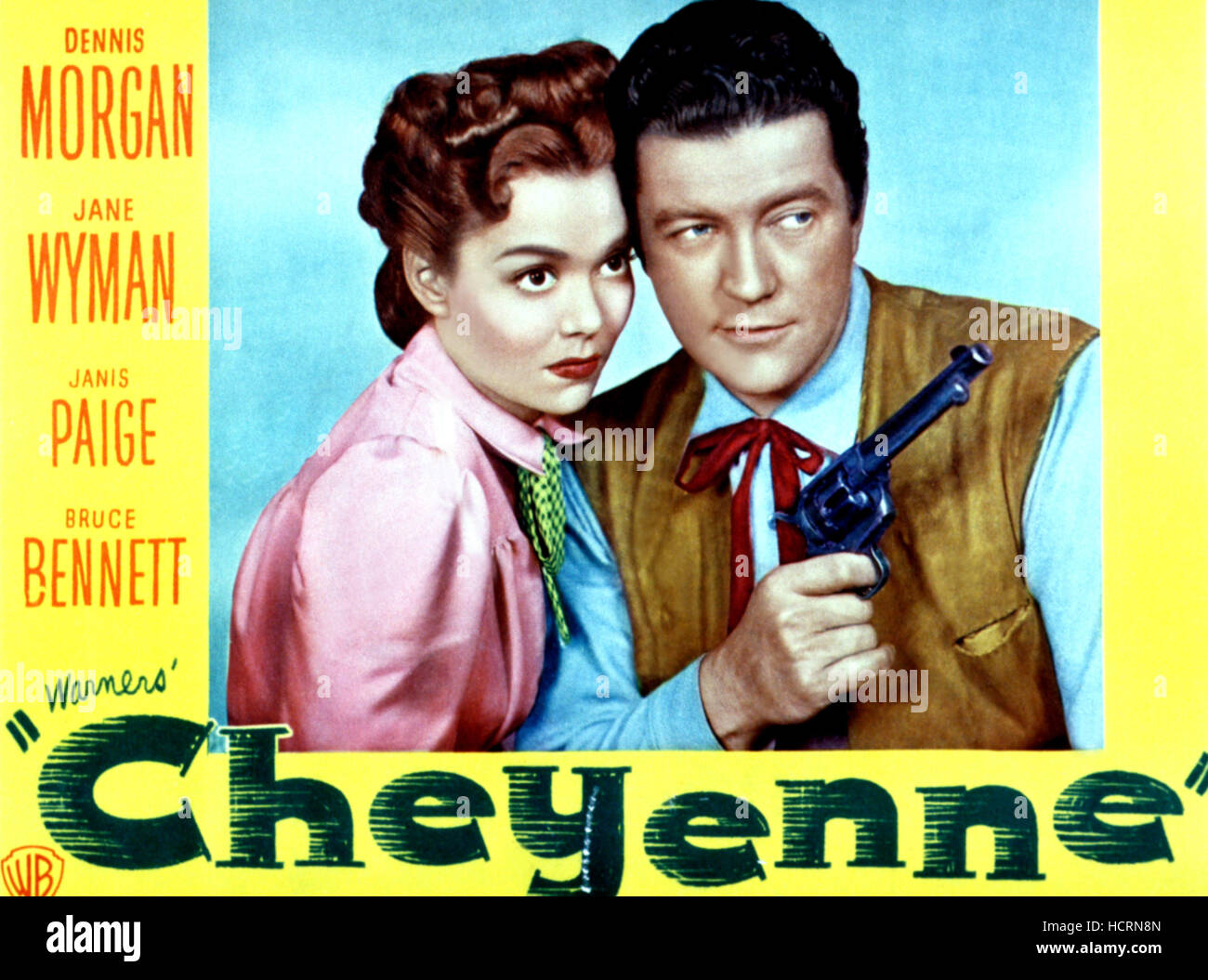 CHEYENNE, (aka THE WYOMING KID), l-r: Jane Wyman, Dennis Morgan on ...