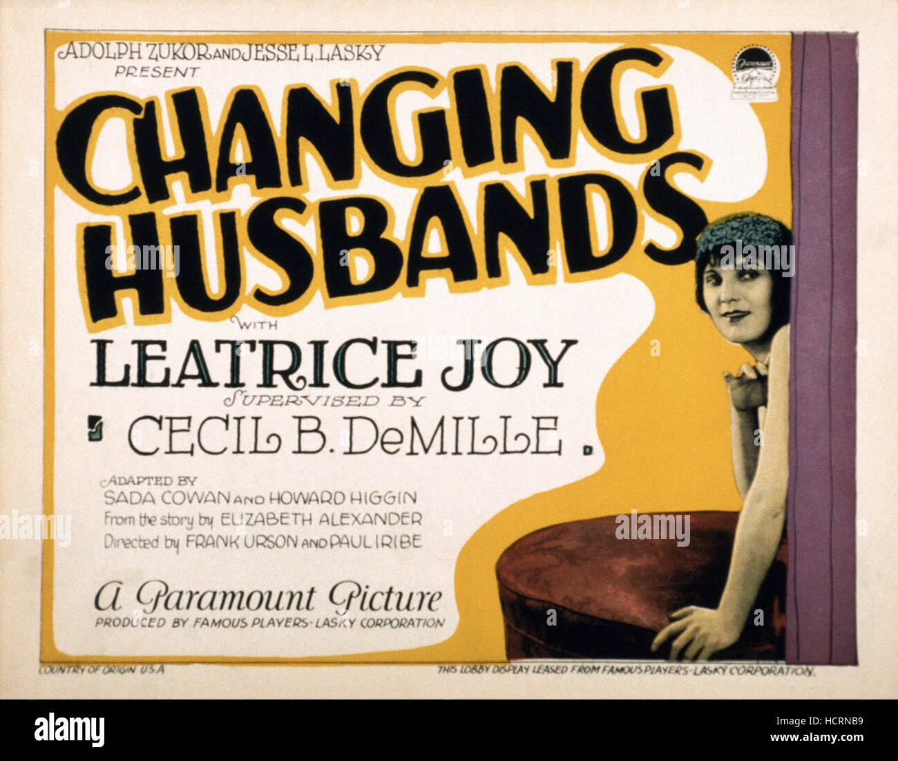 CHANGING HUSBANDS, Leatrice Joy, 1924 Stock Photo - Alamy