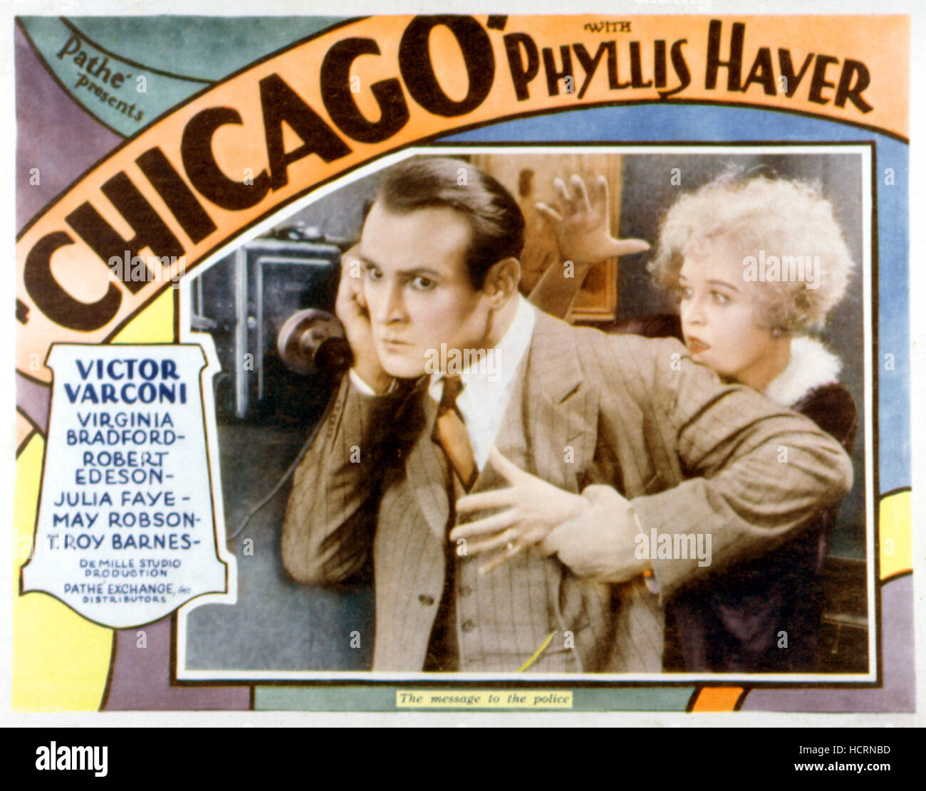 CHICAGO, Victor Varconi, Phyllis Haver, 1927 Stock Photo - Alamy
