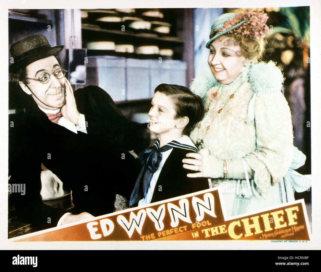 THE CHIEF, left: Ed Wynn, right: Dorothy Mackaill on lobbycard, 1933 ...