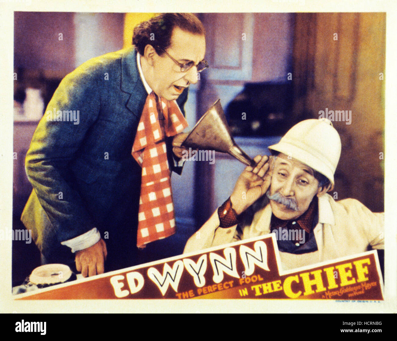 THE CHIEF, left: Ed Wynn on lobbycard, 1933 Stock Photo - Alamy