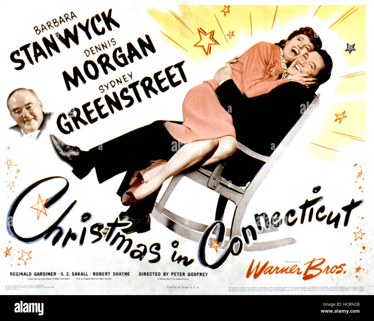 CHRISTMAS IN CONNECTICUT, Sydney Greenstreet, Barbara Stanwyck, Dennis ...