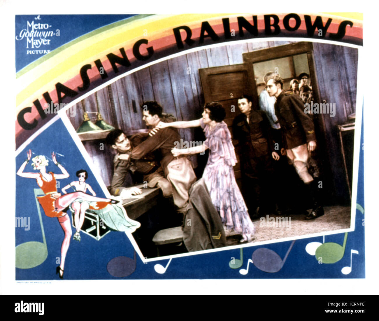 CHASING RAINBOWS, lobbycard, 1930 Stock Photo - Alamy