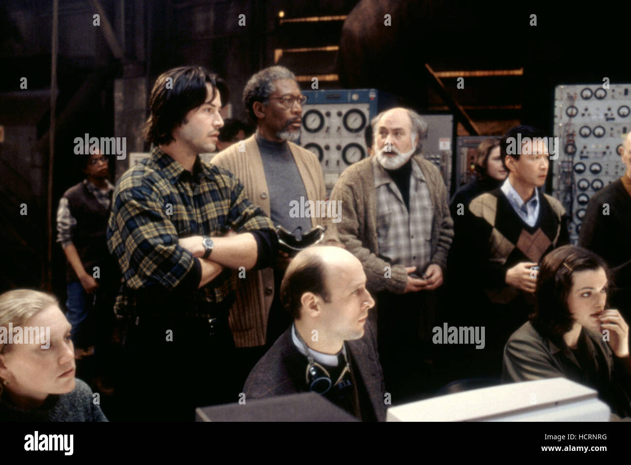 CHAIN REACTION, Keanu Reeves, Morgan Freeman, 1996, TM and Copyright (c ...