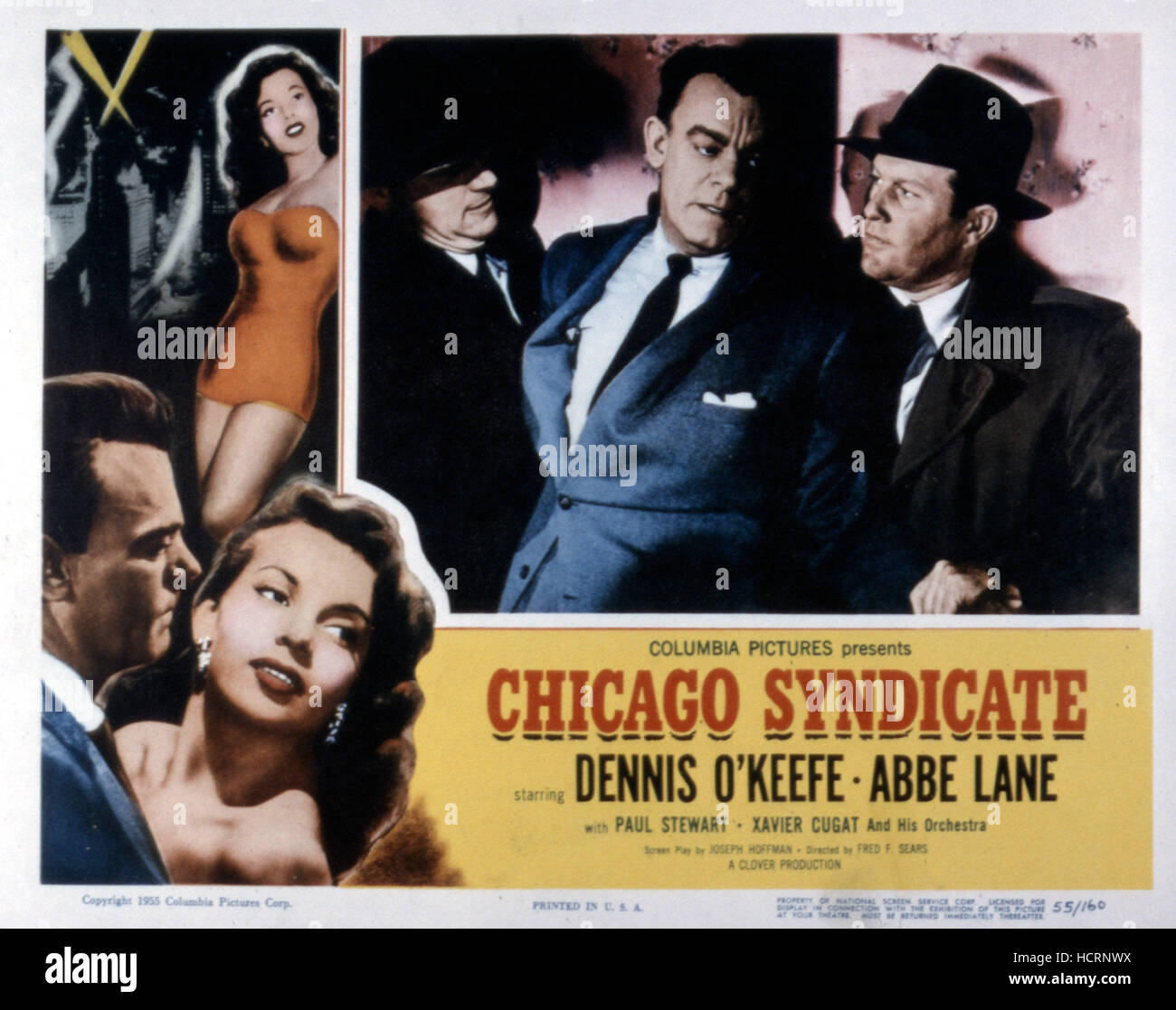 CHICAGO SYNDICATE, Abbe Lane, Dennis O'Keefe, 1955 Stock Photo - Alamy