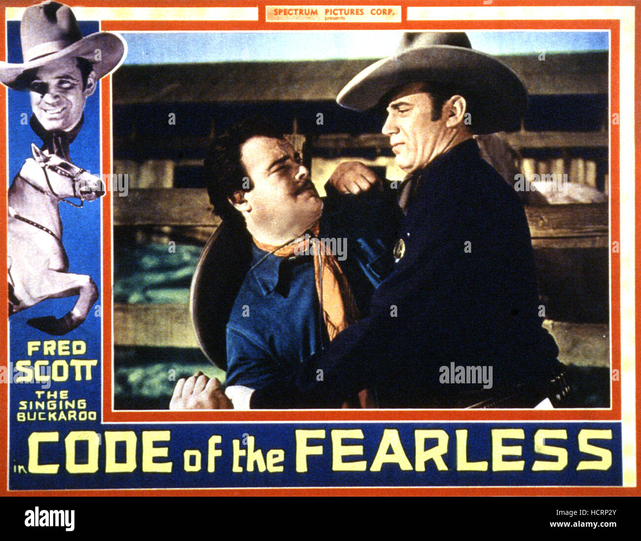 CODE OF THE FEARLESS, from left: John Merton, Fred Scott, 1939 Stock ...
