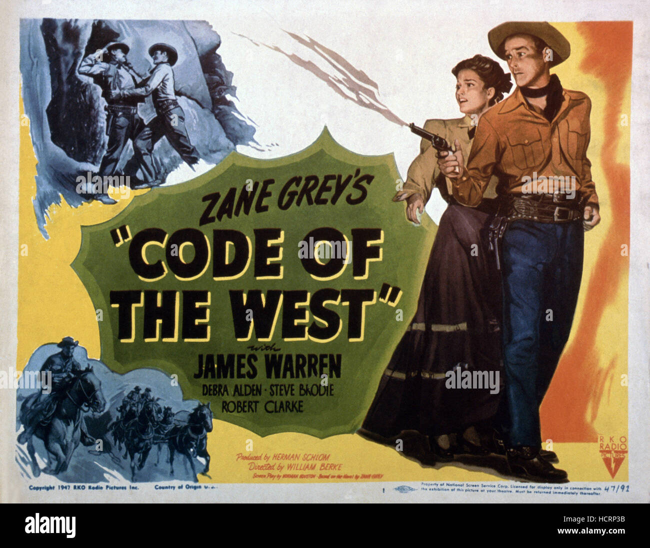 CODE OF THE WEST, Debra Alden (second right), James Warren (right), 1947 Stock Photo - Alamy