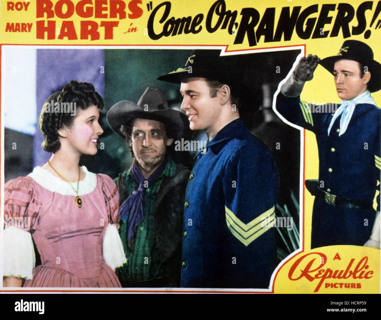 COME ON, RANGERS!, l-r: Mary Hart (aka Lynne Roberts), Roy Rogers on ...