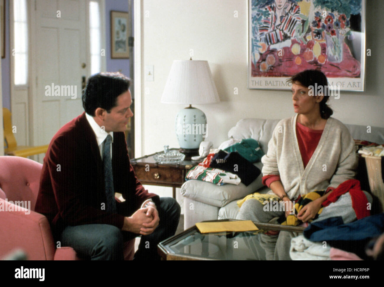 COMPROMISING POSITIONS, Raul Julia, Susan Sarandon, 1985 Stock Photo ...