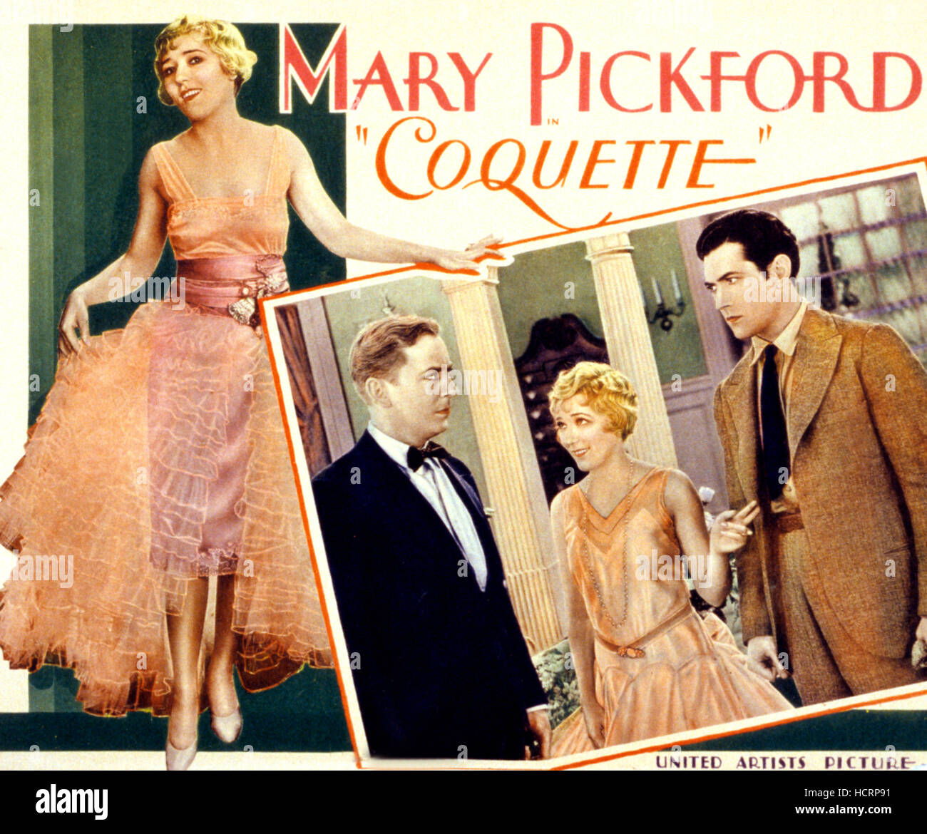 COQUETTE, Matt Moore, Mary Pickford, Johnny Mack Brown , 1929 Stock ...