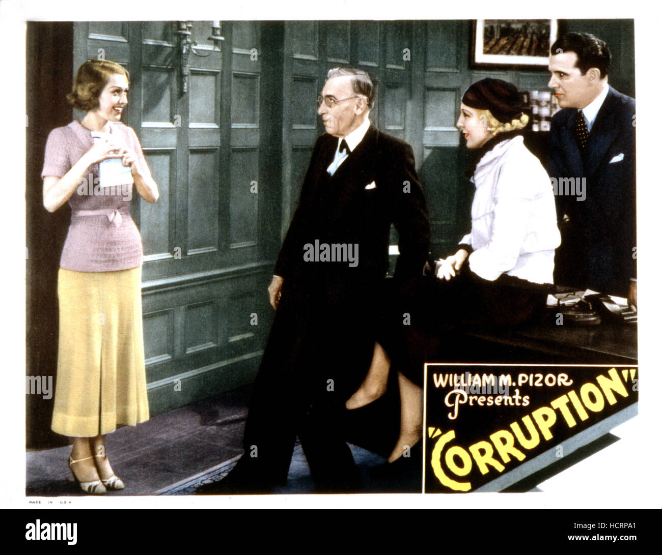 CORRUPTION, Evalyn Knapp, Tully Marshall, Natalie Moorhead, 1933 Stock Photo - Alamy
