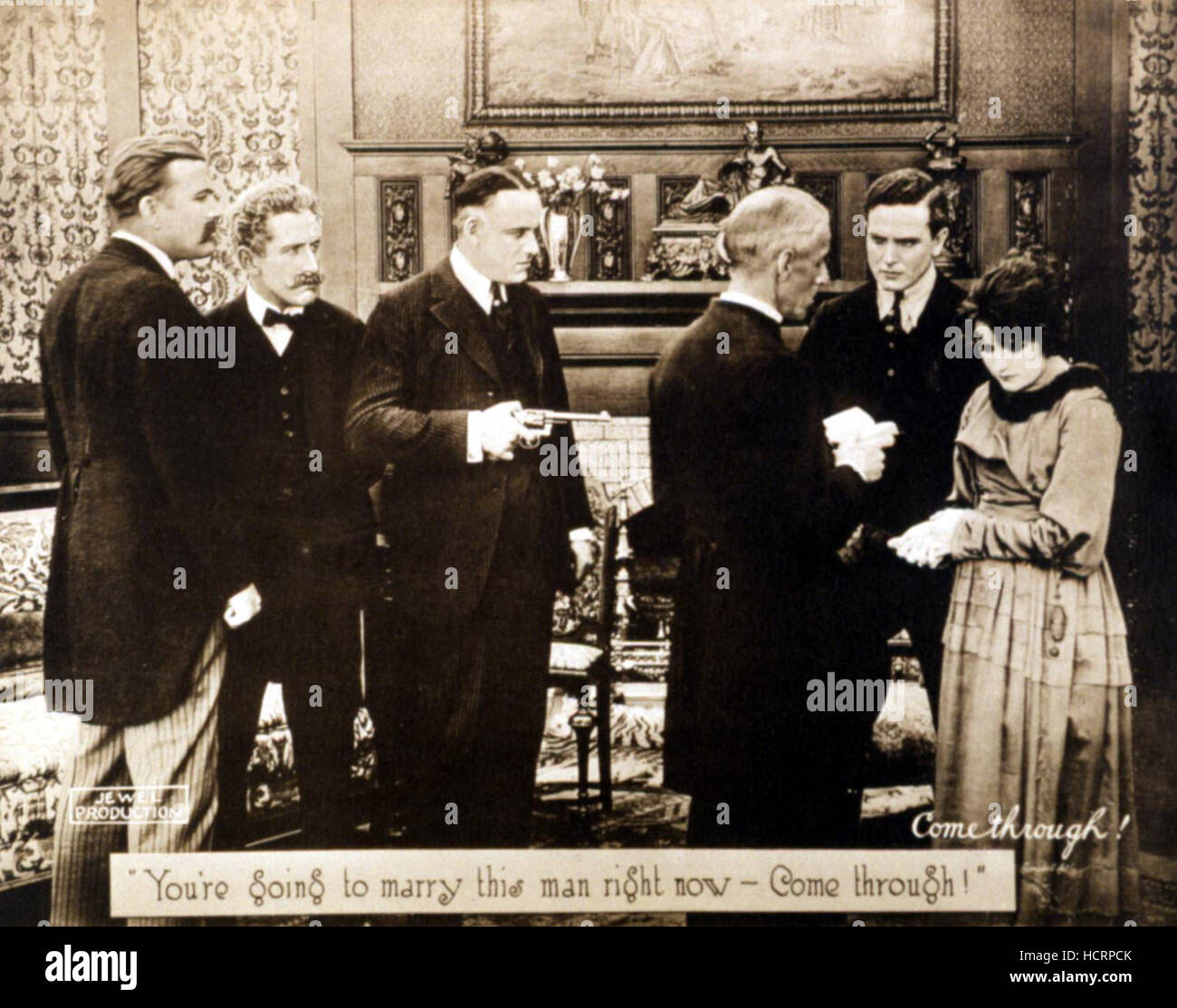 COME THROUGH, Herbert Rawlinson, Alice Lake, 1917 Stock Photo - Alamy