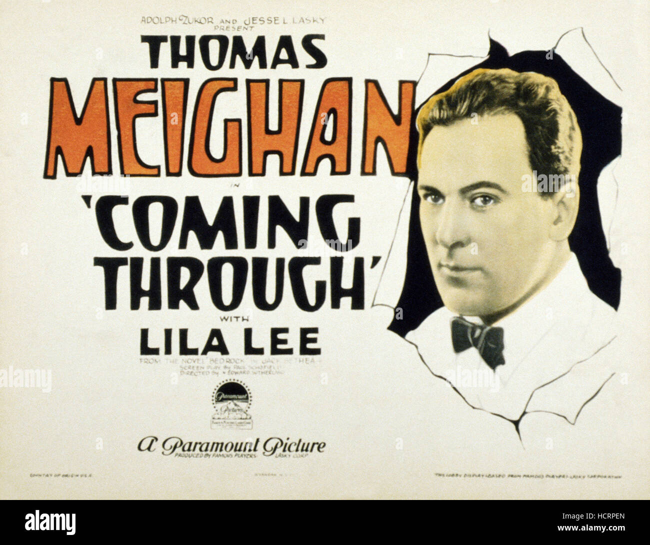 COMING THROUGH, Thomas Meighan, 1925 Stock Photo - Alamy