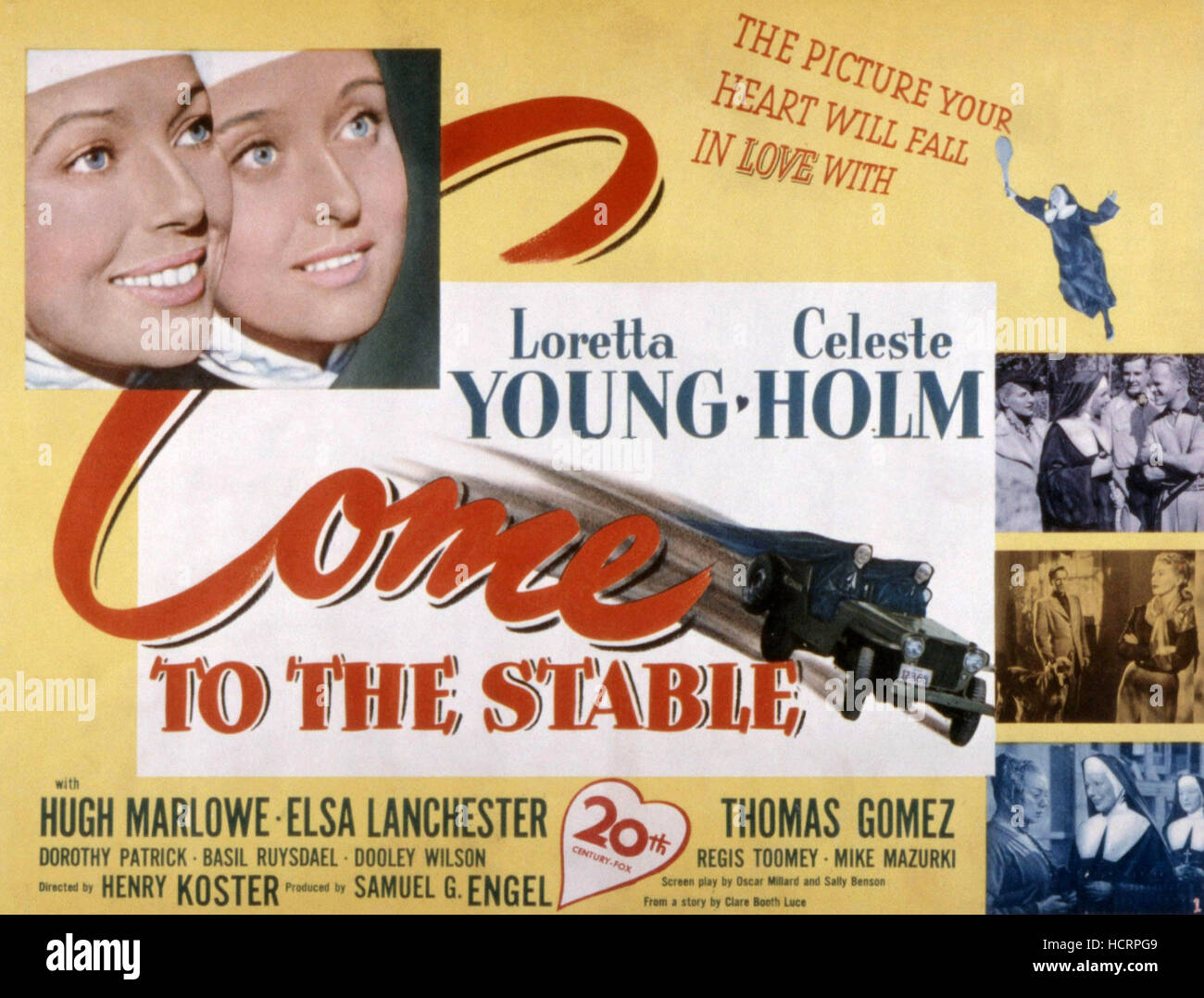 COME TO THE STABLE, Loretta Young, Celeste Holm, Hugh Marlowe, Elsa ...