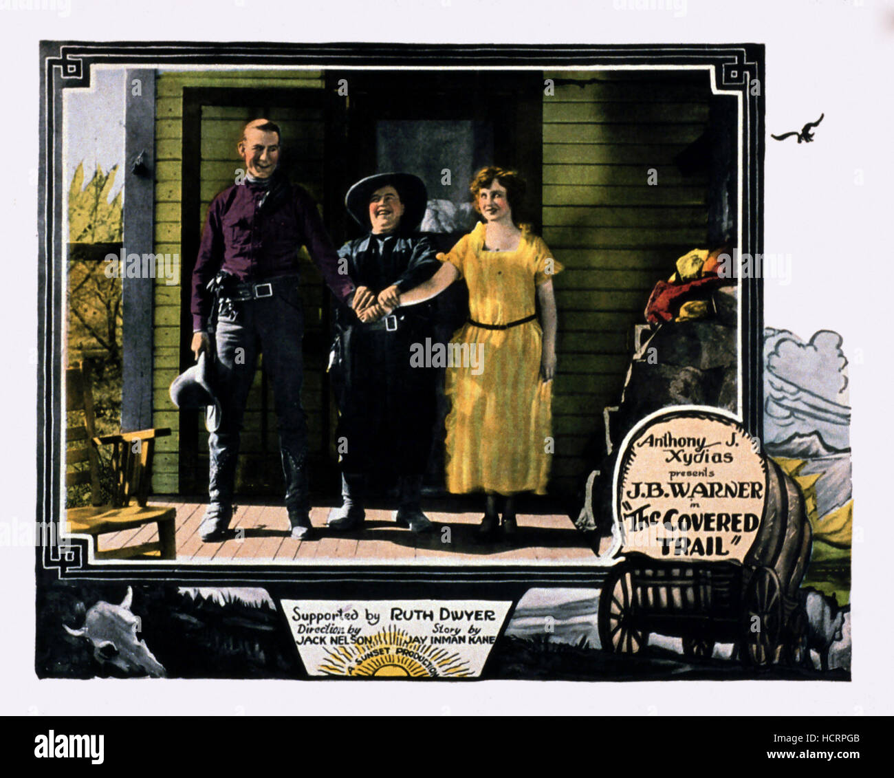 THE COVERED TRAIL, US lobbycard, from left: J.B. Warner, Robert ...