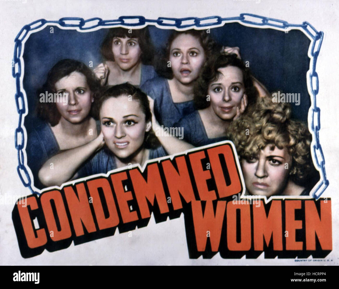 CONDEMNED WOMEN, Sally Eilers (hands to head); from left starting with ...