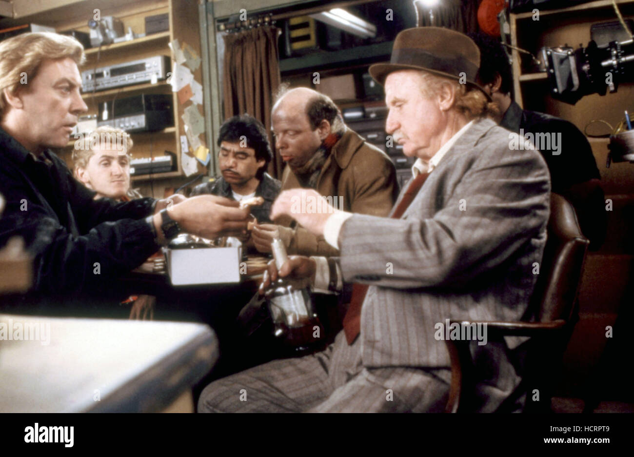 CRACKERS, Donald Sutherland, Sean Penn, Trinidad Silva, Wallace Shawn ...