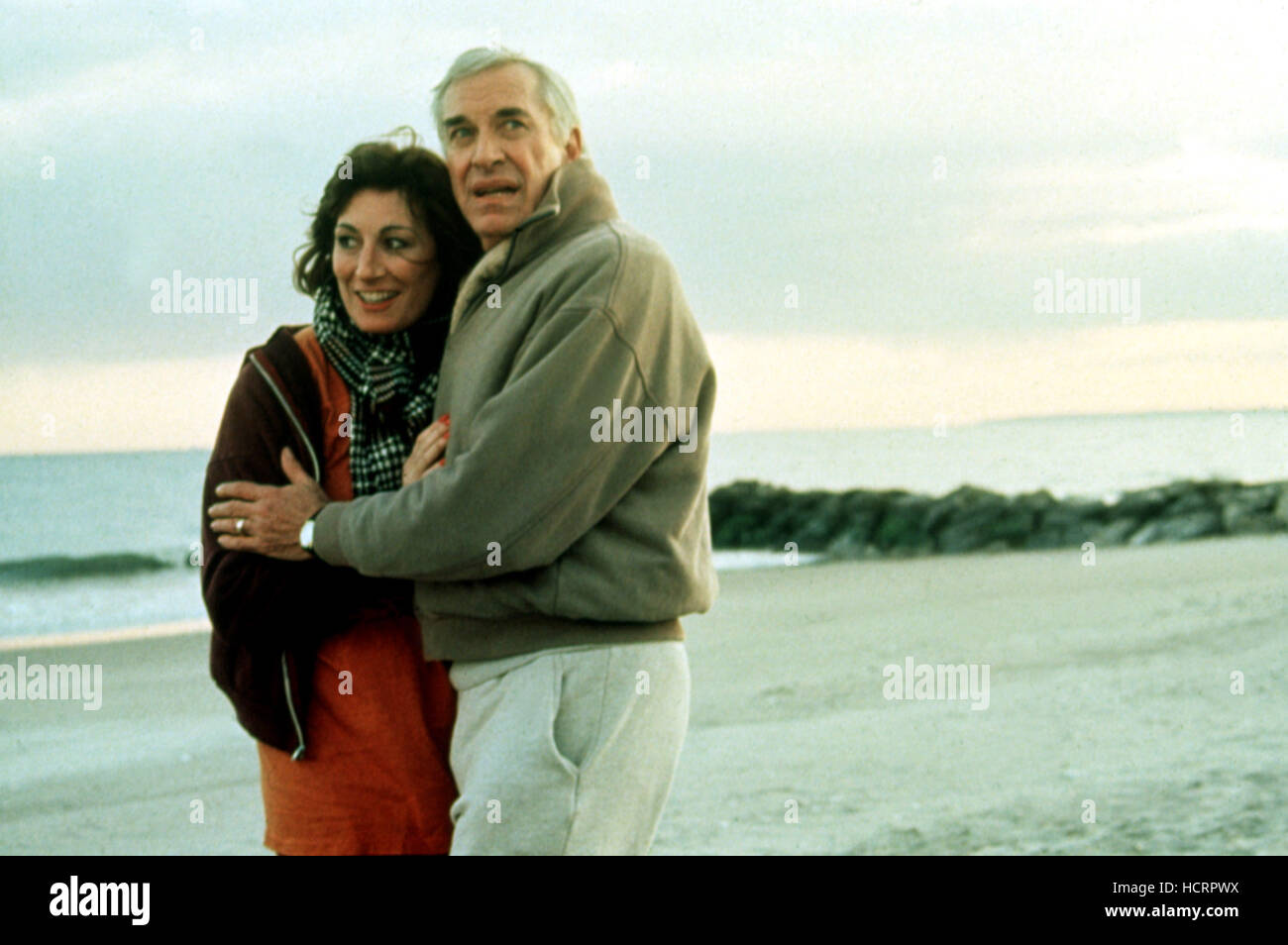CRIMES AND MISDEMEANORS, Anjelica Huston, Martin Landau, 1989, couple ...