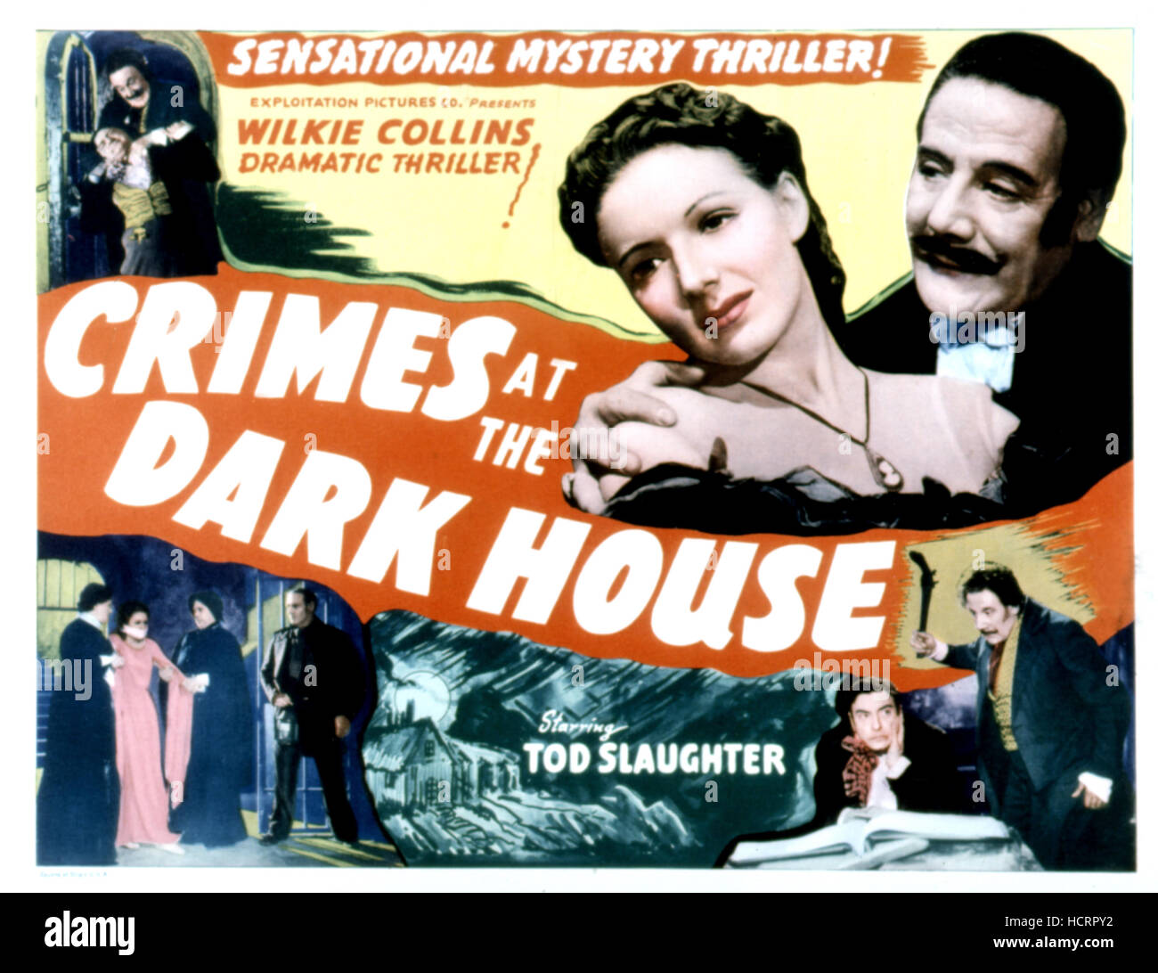 CRIMES AT THE DARK HOUSE, Hay Petrie, Sylvia Marriot, Tod Slaughter ...