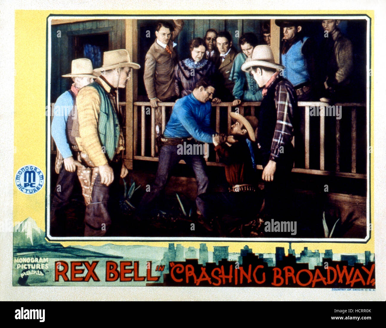 CRASHING BROADWAY, center left: Rex Bell, 1932 Stock Photo - Alamy