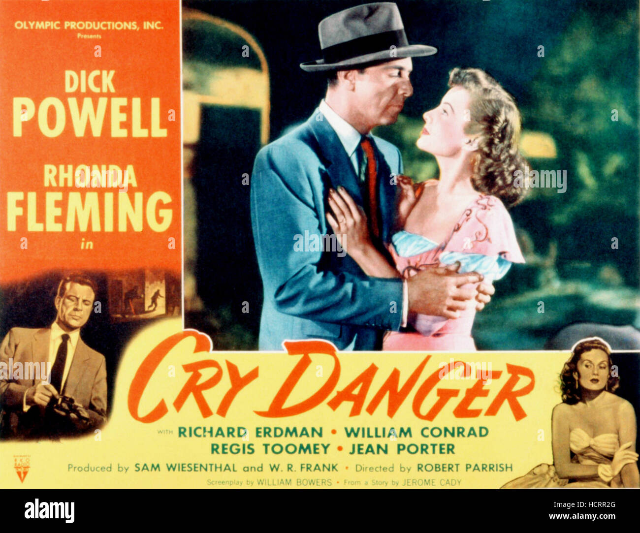 CRY DANGER, Dick Powell, Rhonda Fleming, 1951 Stock Photo - Alamy