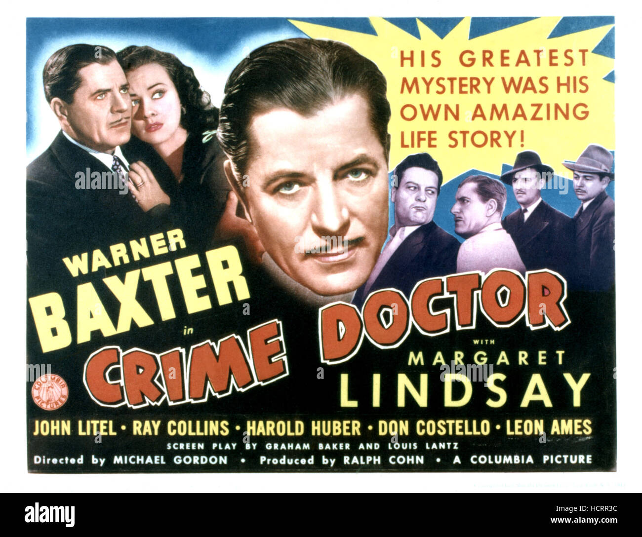 CRIME DOCTOR, Warner Baxter, Margaret Lindsay, 1943 Stock Photo - Alamy