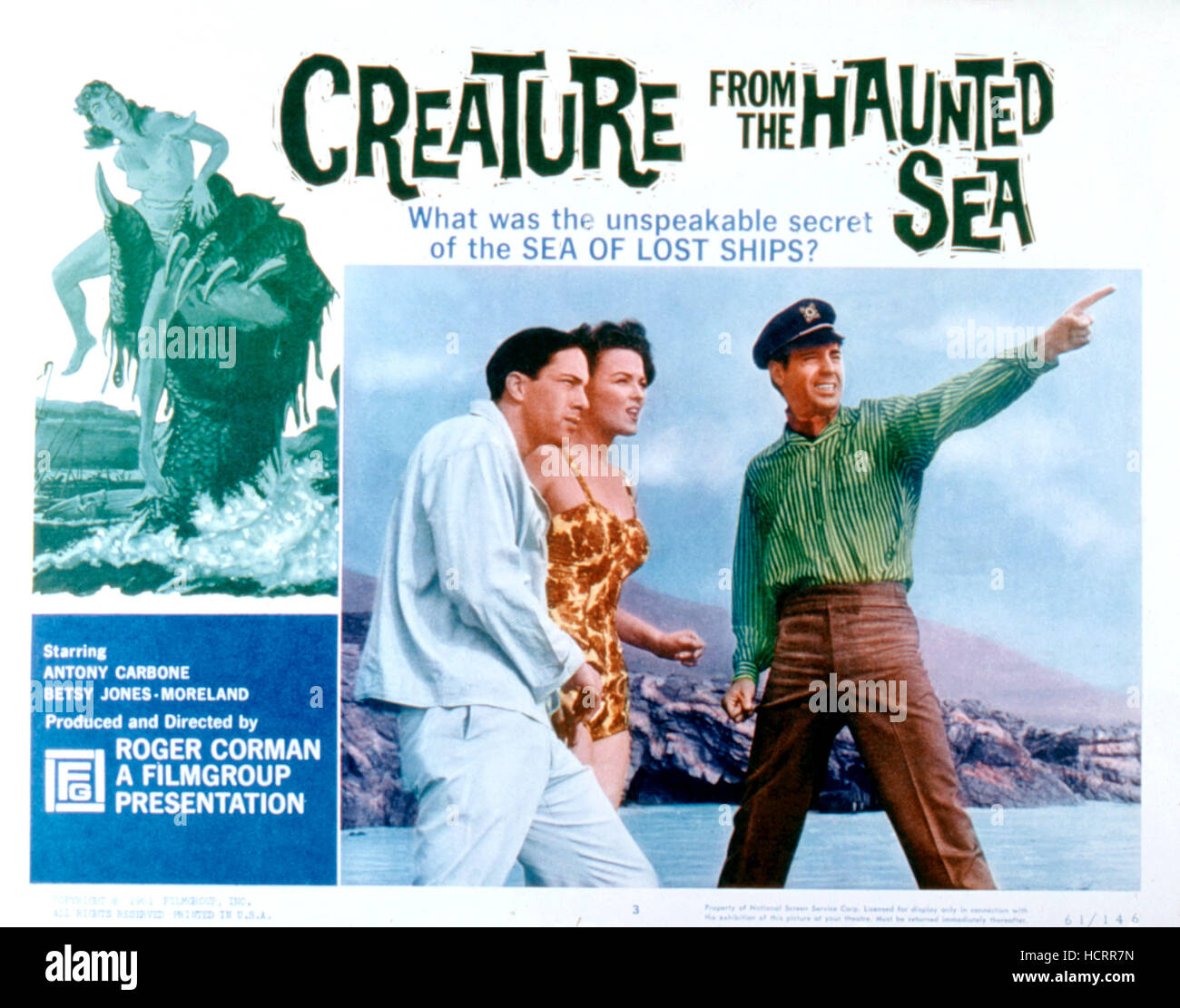 CREATURE FROM THE HAUNTED SEA, Anthony Carbone, Betsy Jones-Moreland ...