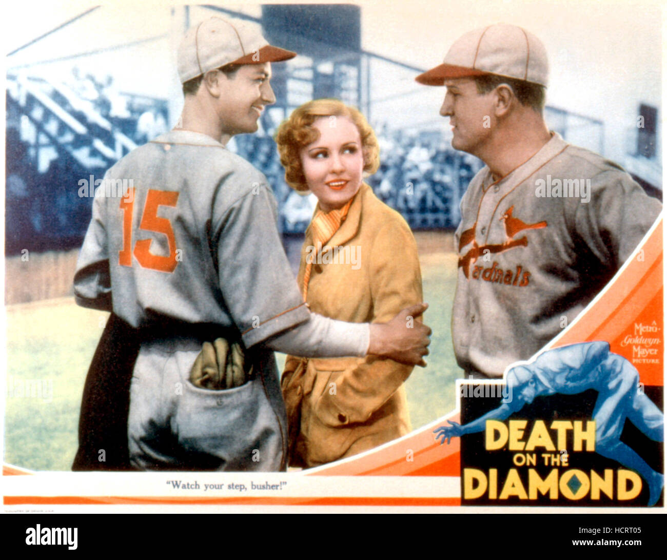 DEATH ON THE DIAMOND, Robert Young, Madge Evans, Joe Sawyer, 1934 Stock ...