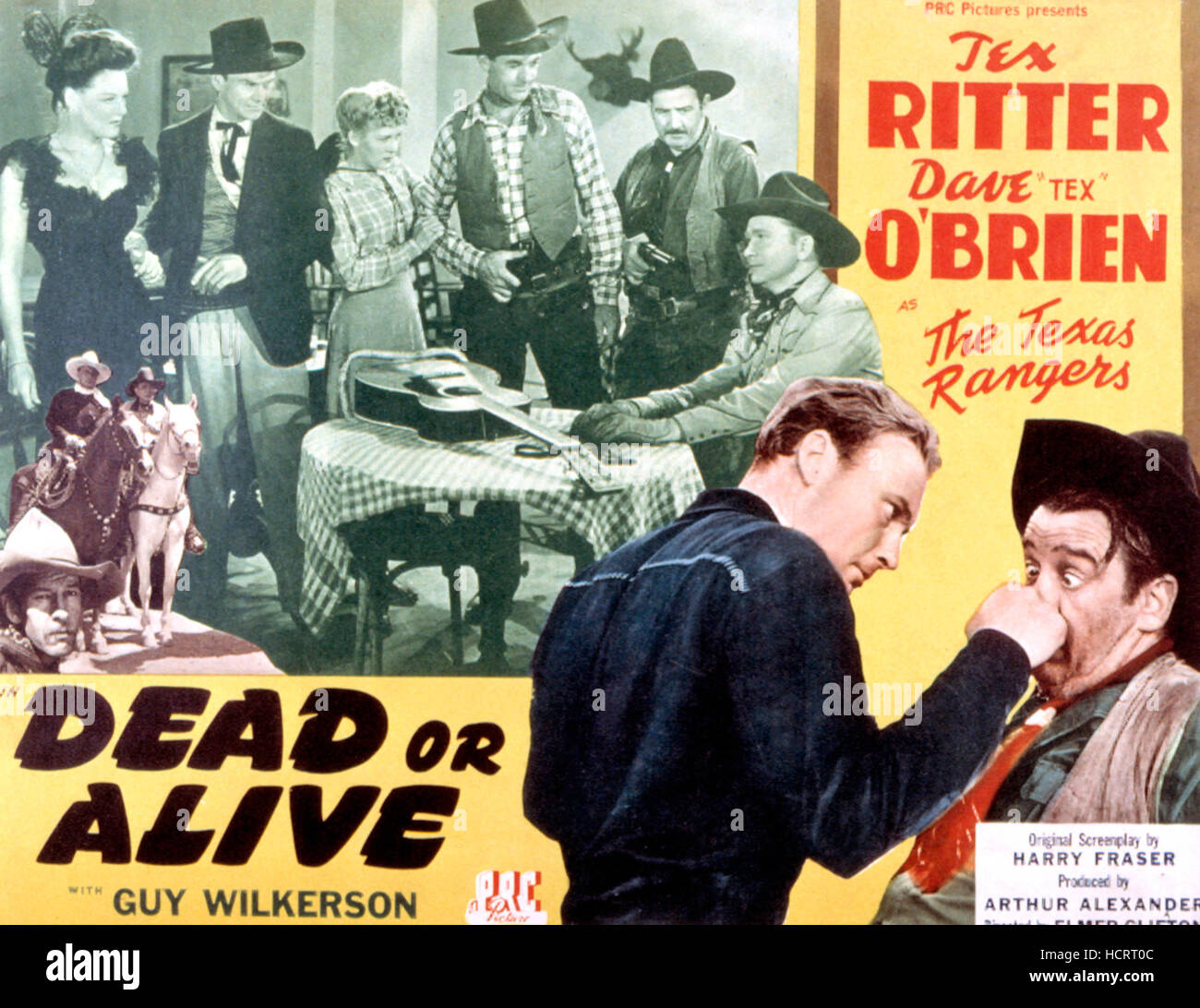 DEAD OR ALIVE, Tex Ritter, Dave O'Brien, 1944 Stock Photo - Alamy
