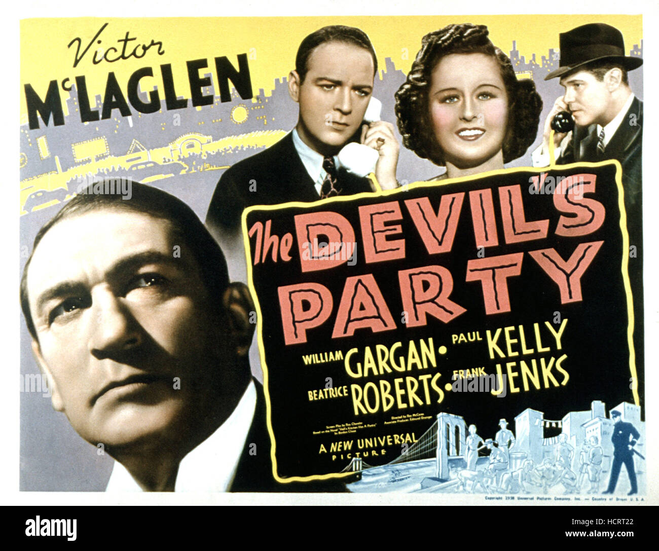THE DEVIL'S PARTY, Victor McLaglen, William Gargan, Beatrice Roberts ...