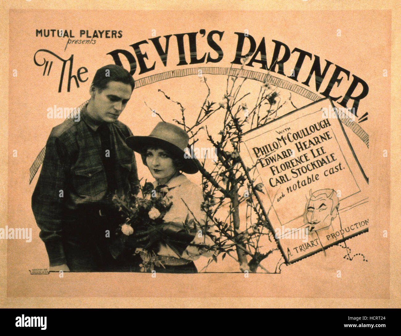 THE DEVIL'S PARTNER, from left: Edward Hearn, Nancy Deaver, 1926 Stock ...
