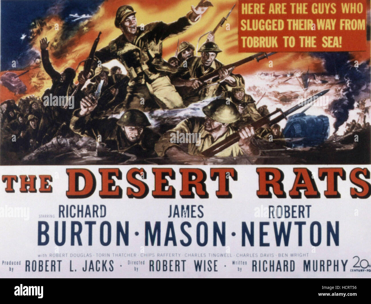 THE DESERT RATS, Richard Burton, James Mason, Robert Newton, 1953, TM ...