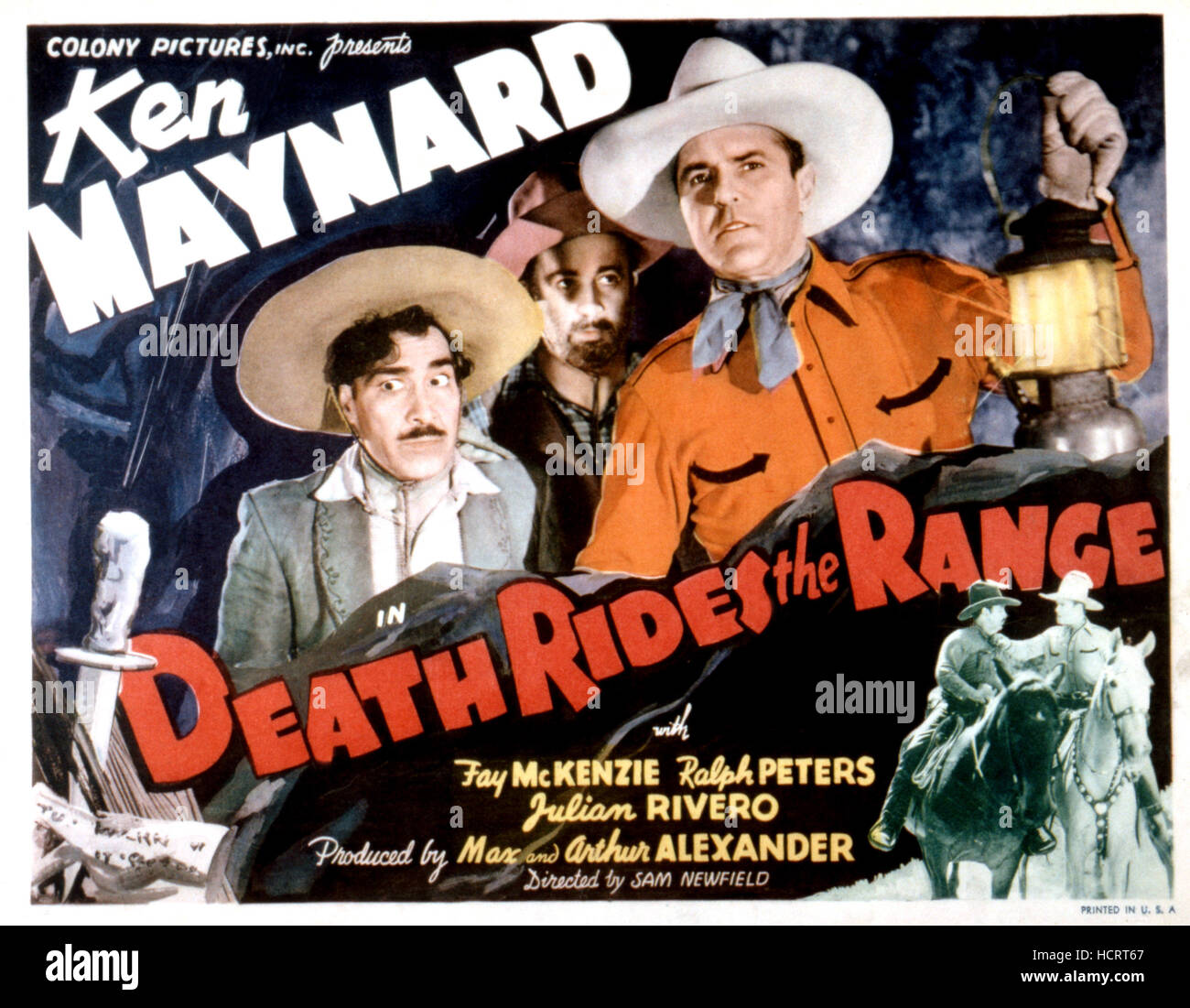 DEATH RIDES THE RANGE, Ken Maynard, 1939 Stock Photo - Alamy